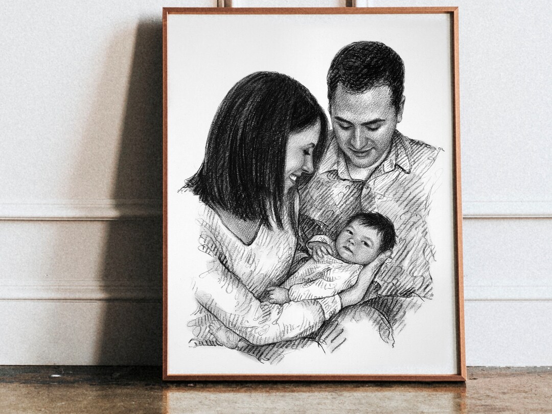 Custom Family Portrait/family Portrait Custom/family Portrait/custom ...