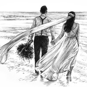 Wedding Vow Art With Custom Portrait - Song Lyric Wall Art - First ...