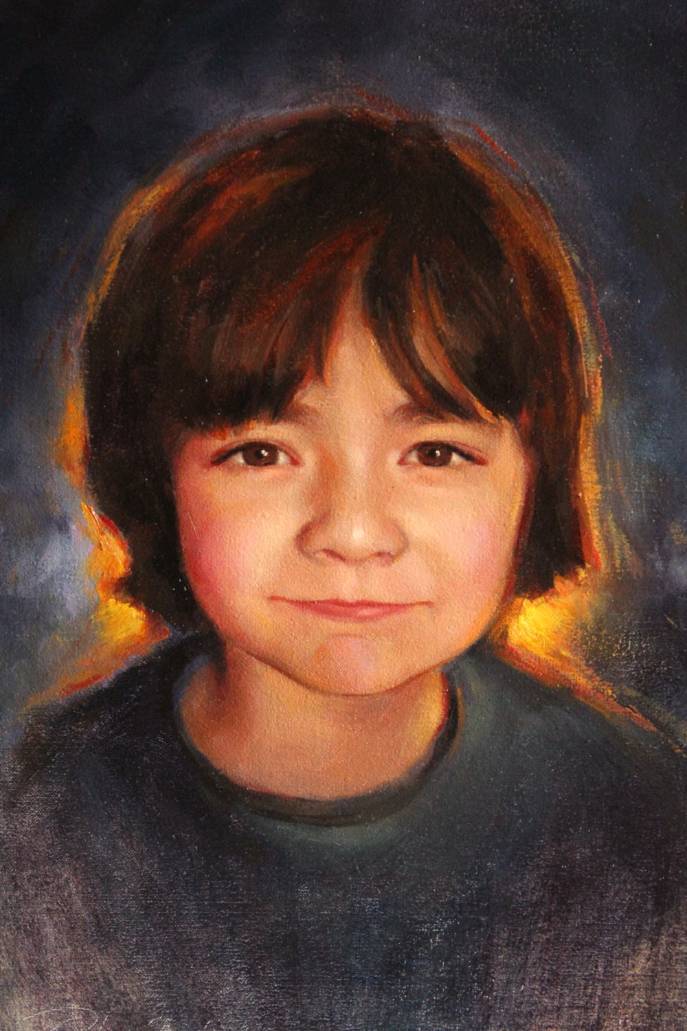 Custom Portrait Personalized Painting Oil Canvas Painting Art From ...