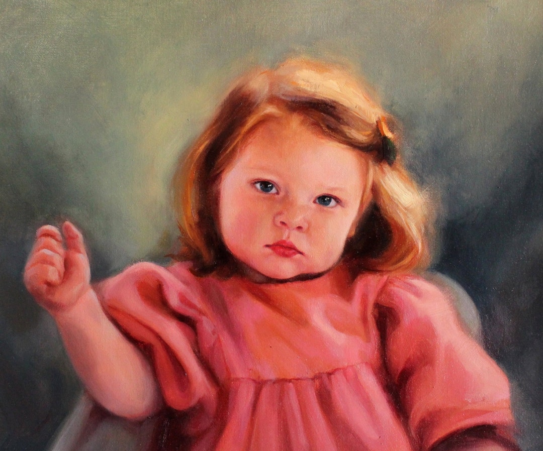 Portrait Kids Child Portrait From Photo Kids Portrait - Etsy