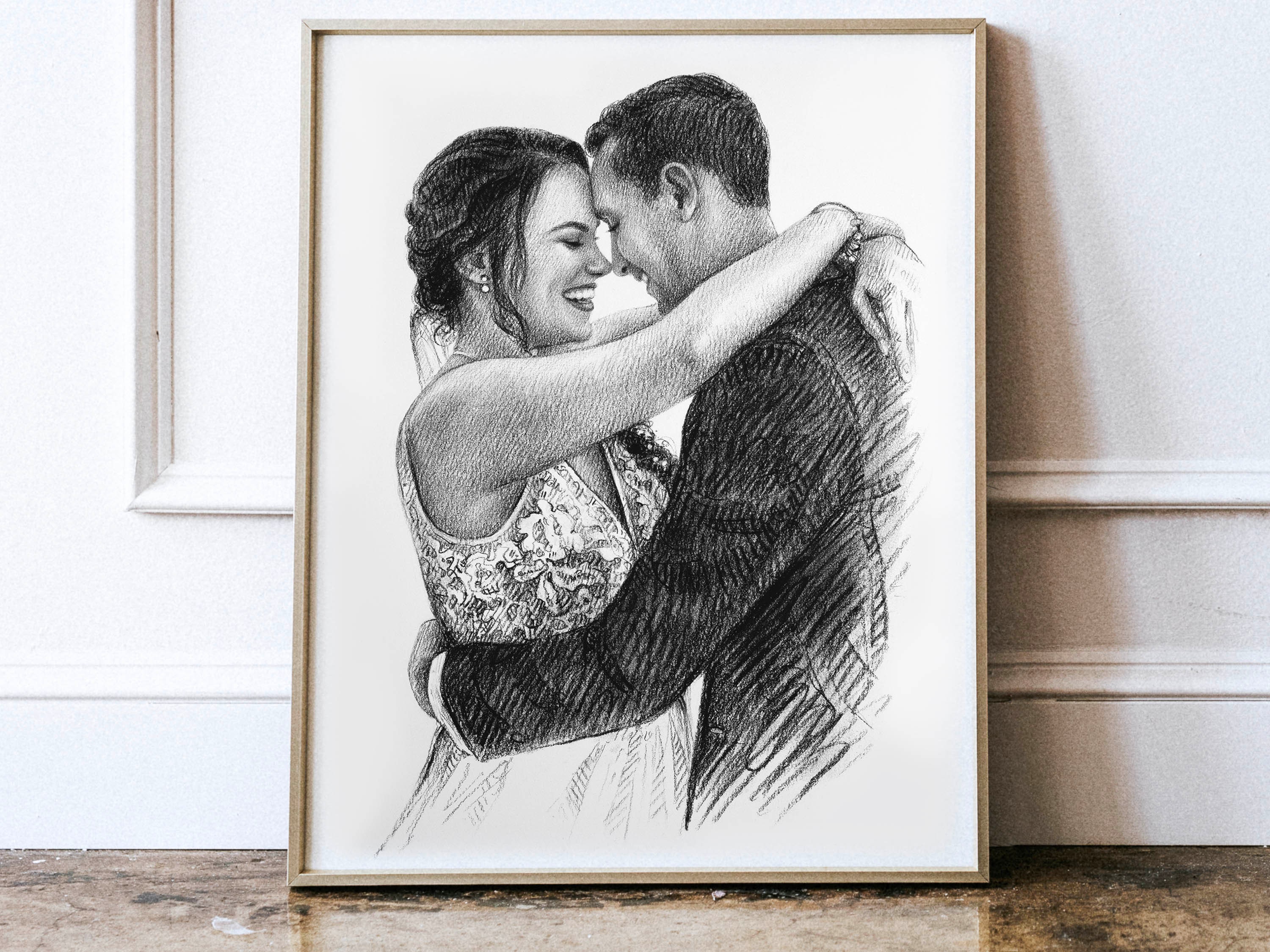 Mixed Media & Collage Portrait Painting Custom Portrait Custom Mother's ...