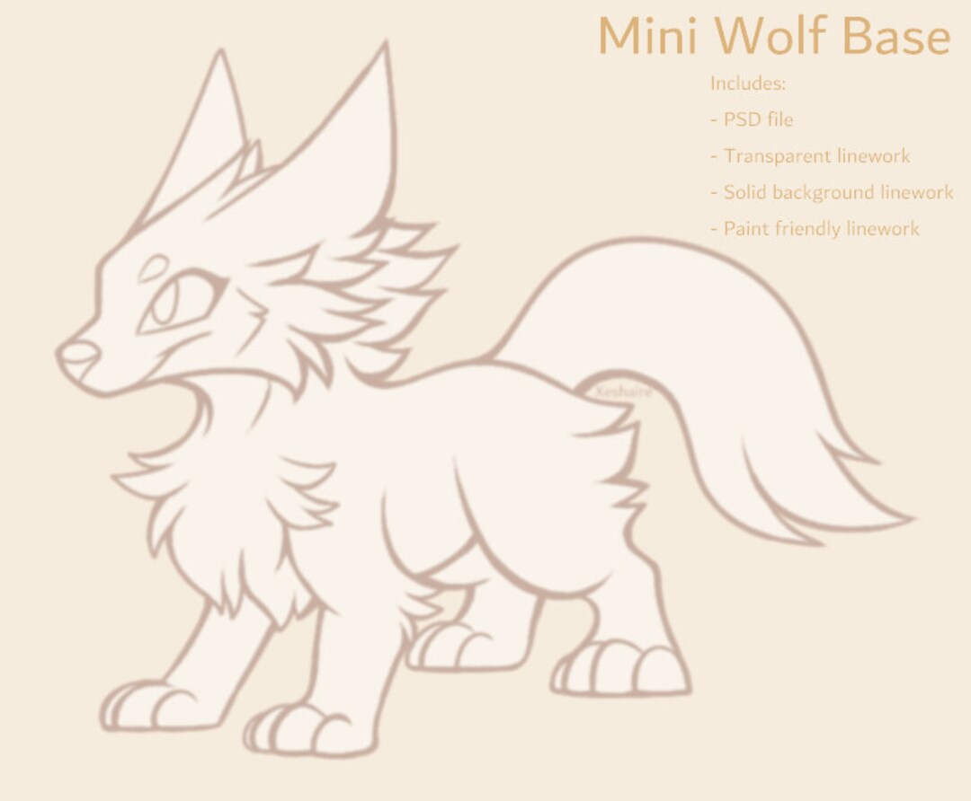 Mini Wolf Base - Etsy