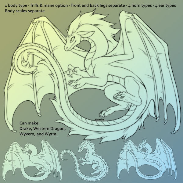 Dragon Bases Furry - Etsy