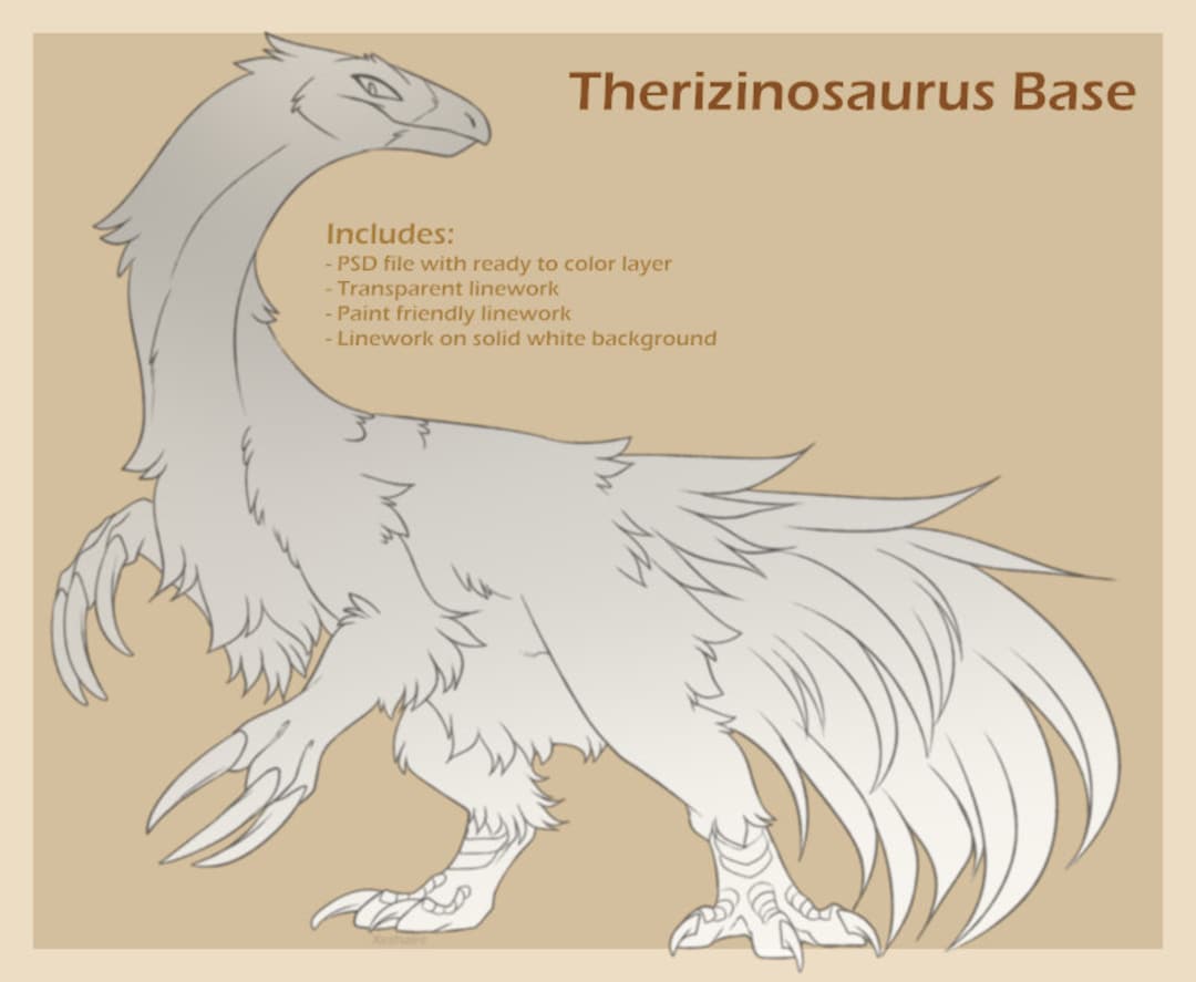Therizinosaurus Base - Etsy UK