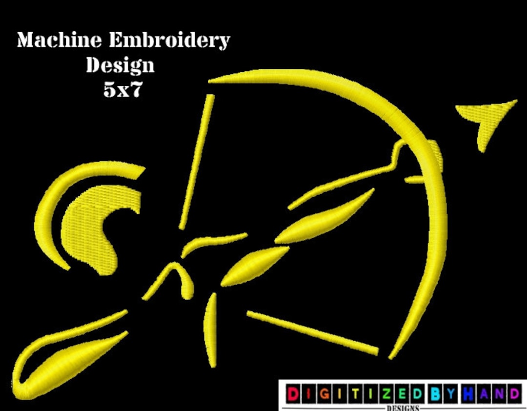 Roman Archer Machine Embroidery Design on Etsy - Digitized by Hand ...