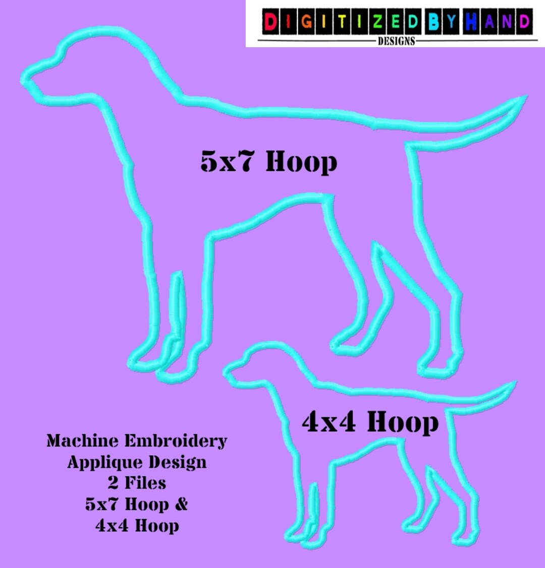 Dog Labrador Applique Design - Applique Machine Embroidery Design on ...