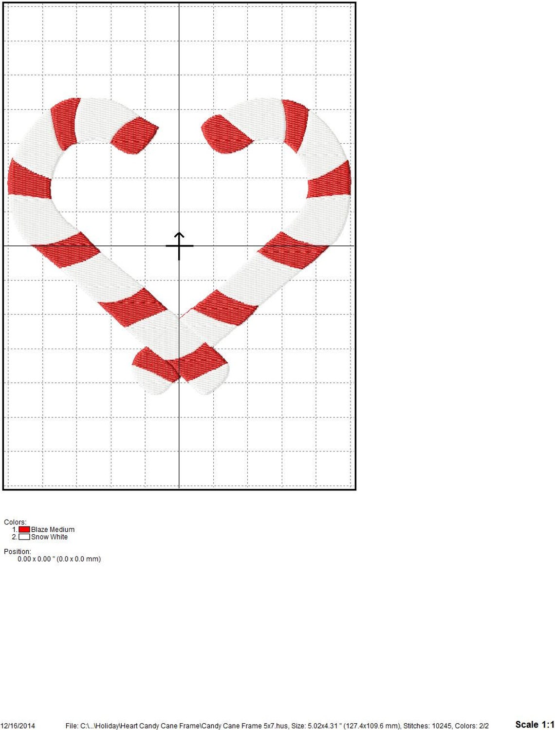 Candy Cane Heart Monogram Frame holiday Monogram Machine | Etsy