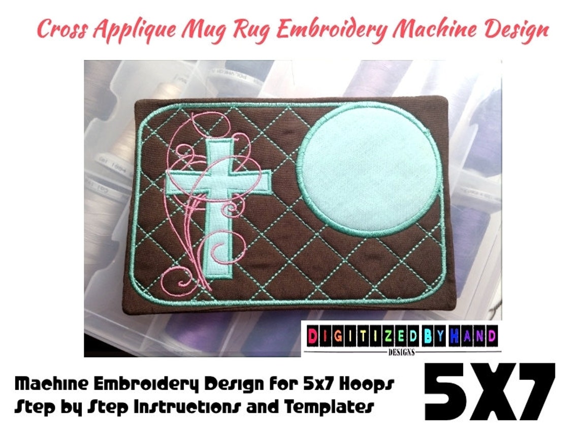 ITH Religious Cross Applique Design - Religious Embroidery Design in ...