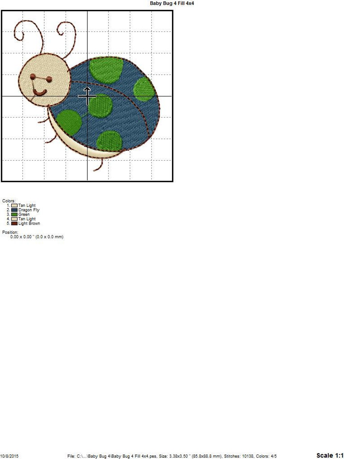 Baby Bug 4 Bettle Bug Machine Embroidery Design Digitized by - Etsy