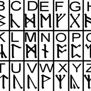 LARGE Machine Embroidery Font Viking Runes, Druid, Wicca, Pagan ...