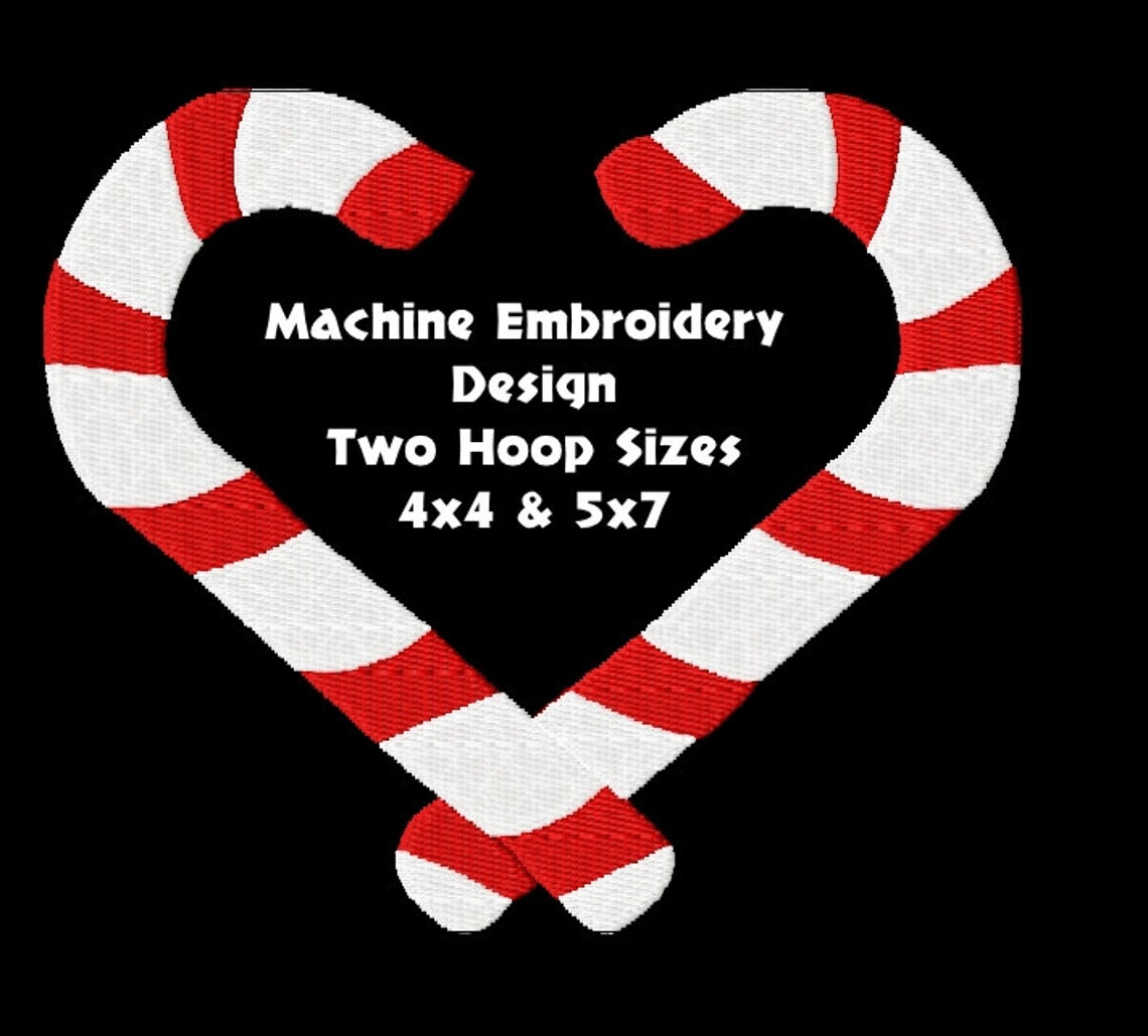Candy Cane Heart Monogram Frame holiday Monogram Machine | Etsy