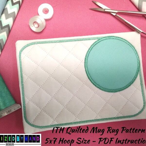 Mug Rugs in the Hoop Designs - Etsy