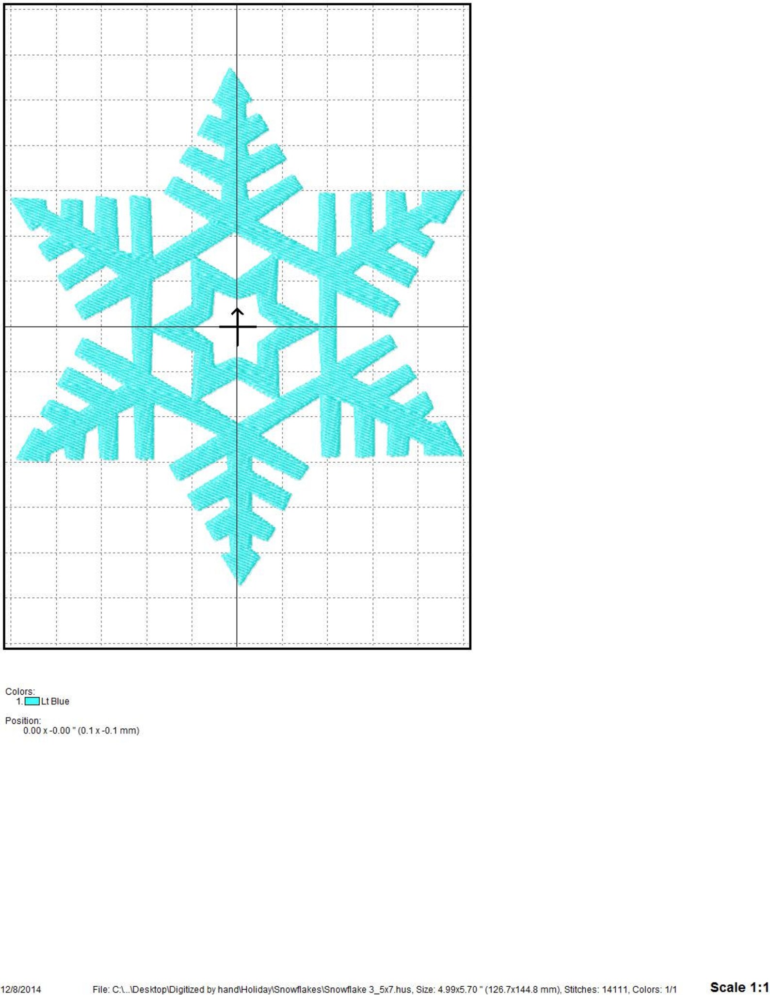 Snowflake Machine Embroidery Designs digitized by Hand 4 - Etsy