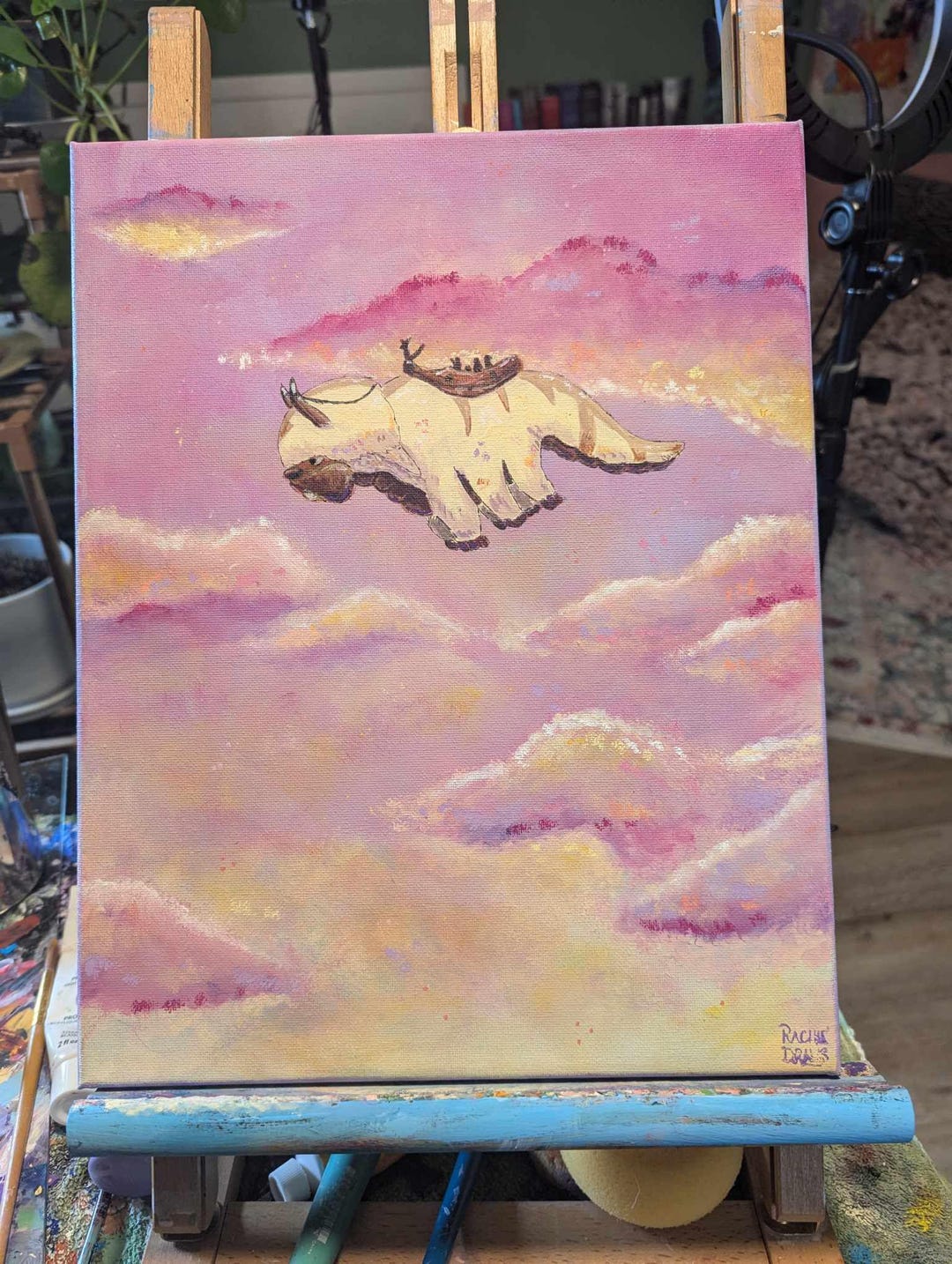 Sky Bison and the Gang 11x14 Canvas - Etsy
