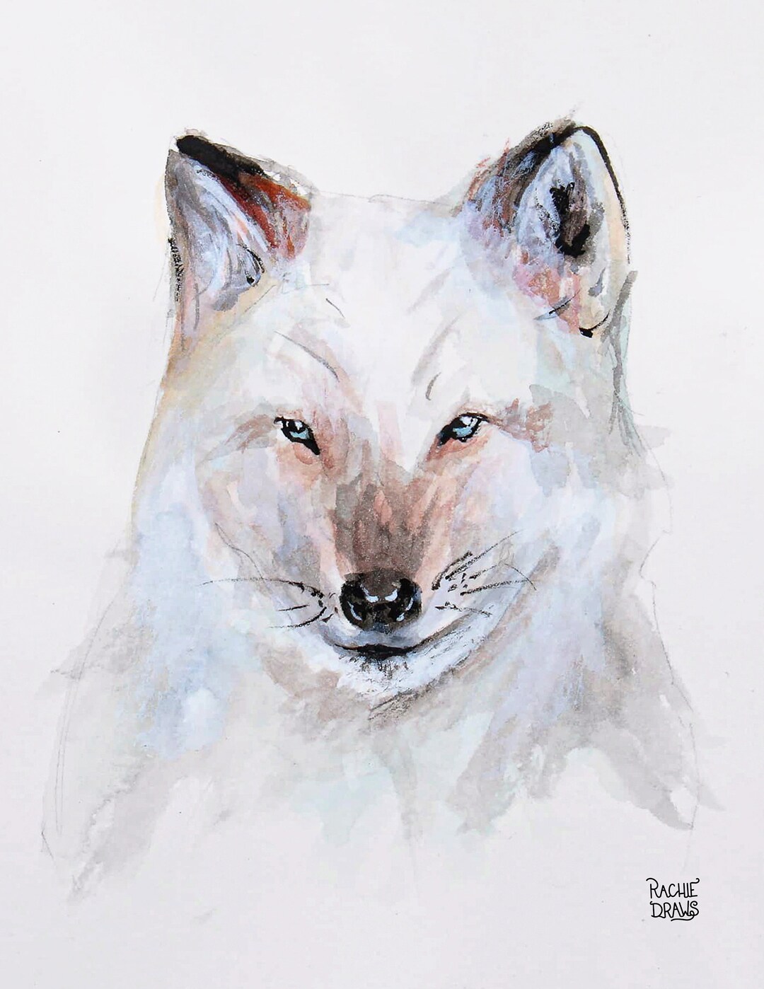 Wolf Watercolor Digital Download - Etsy