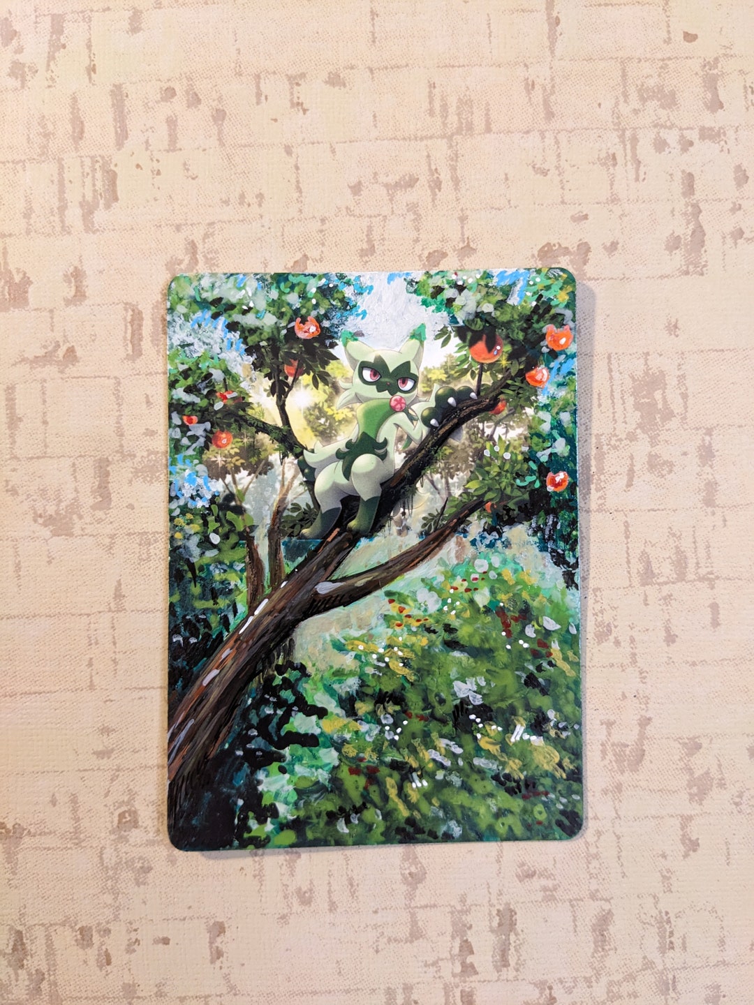 Hand Painted Pokemon Cards - Etsy