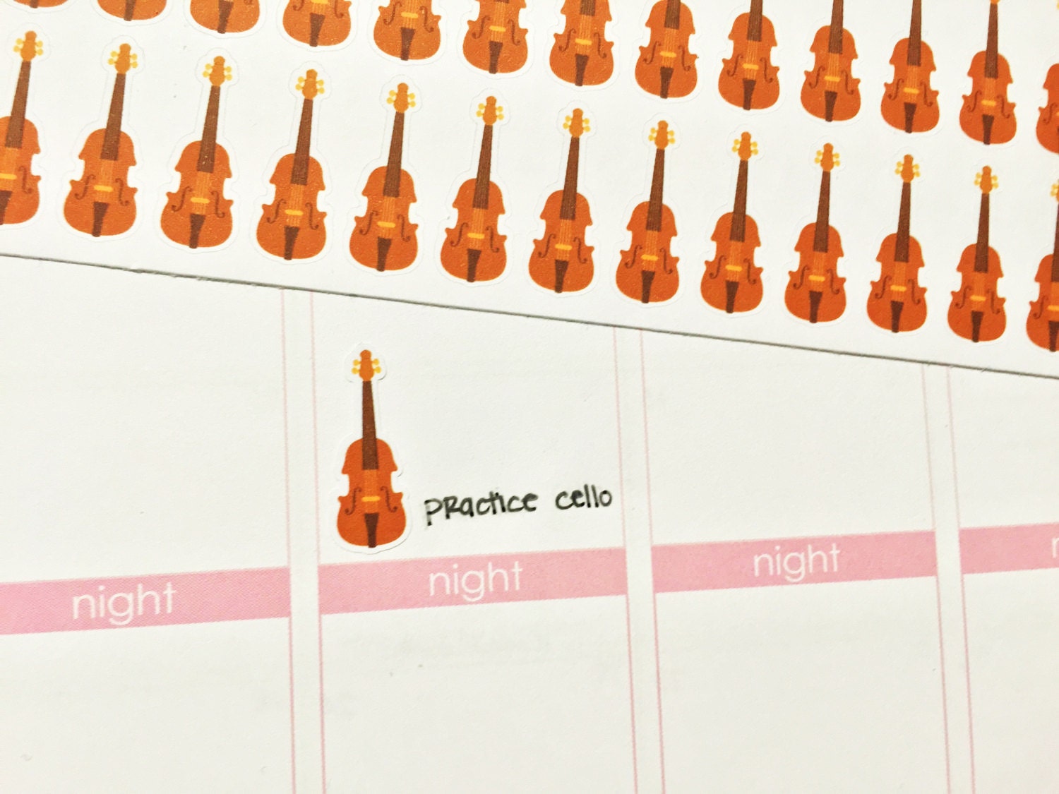 30 Music Lesson / Cello Stickers Perfect for Your Erin - Etsy