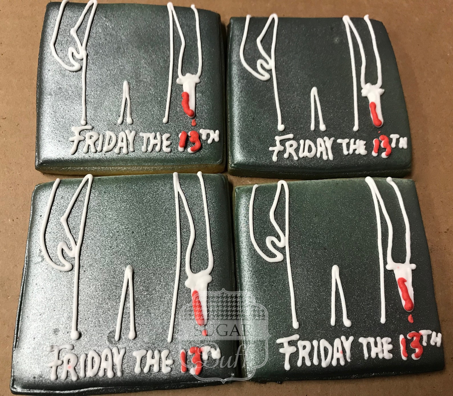 Friday the 13th Cookies Jason Voorhees Decorated Sugar | Etsy