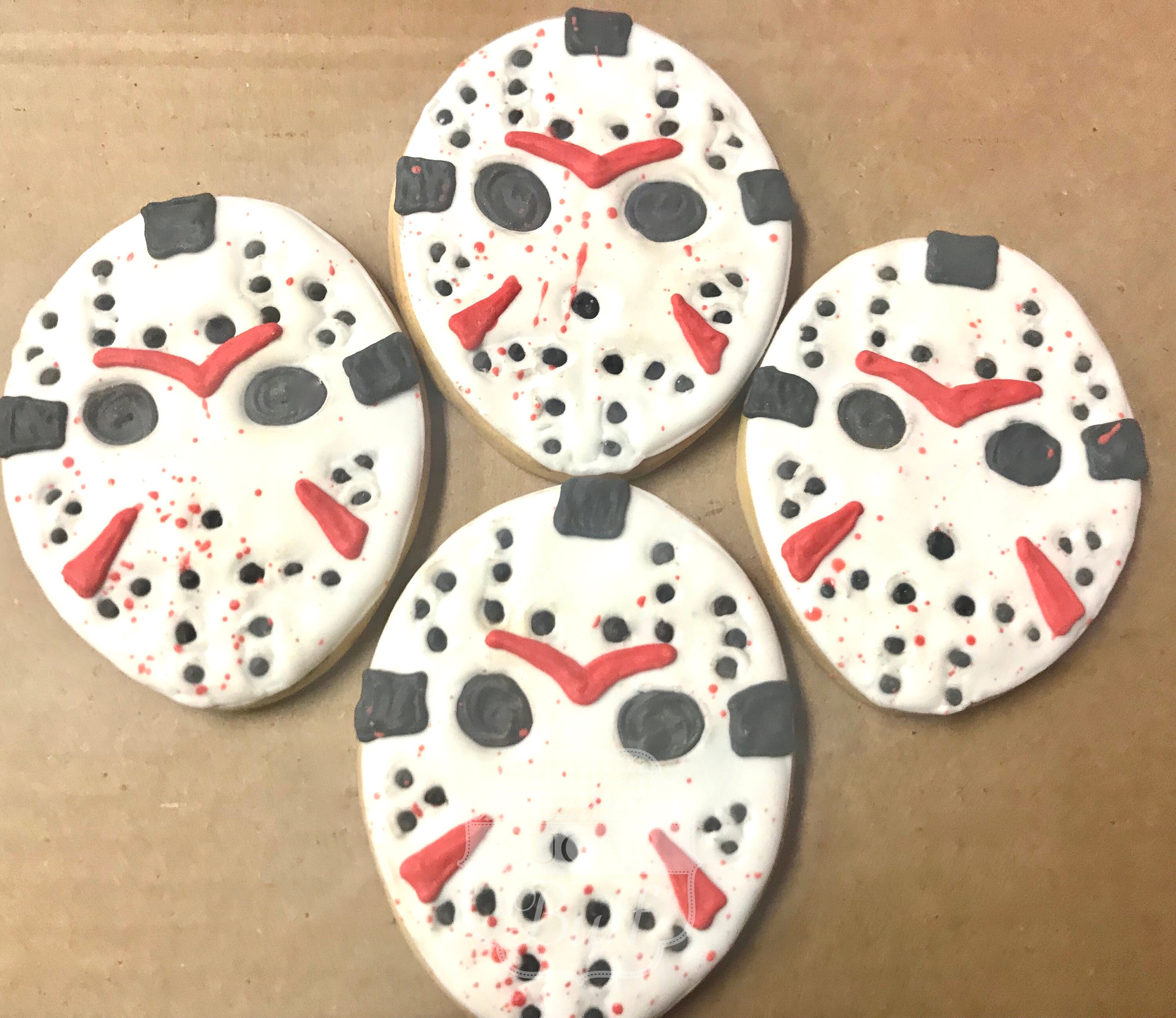 Friday the 13th Cookies Jason Voorhees Decorated Sugar | Etsy