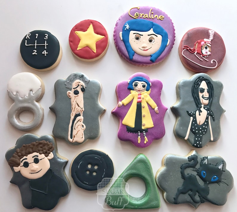 Coraline Cookies One Dozen Assorted Coraline themed | Etsy