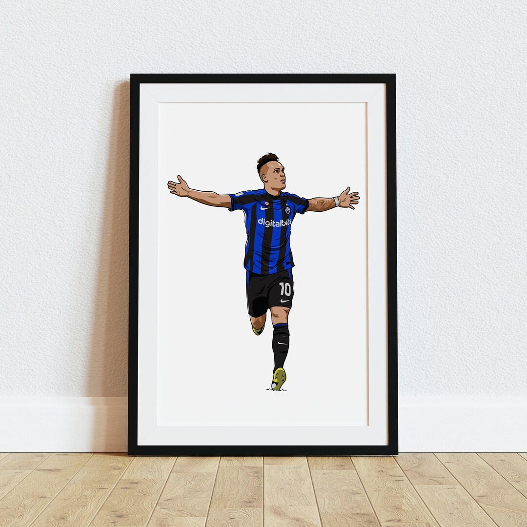 Lautaro Martinez Inter Milan Poster Instant Download - Etsy