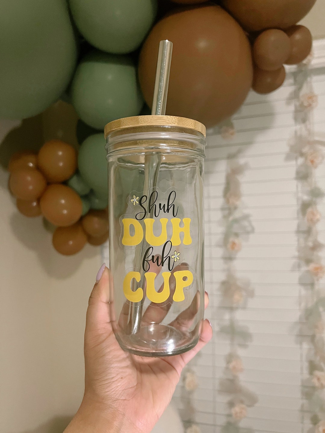 DUH CUP aka Stfu Glass Drink Set - Etsy