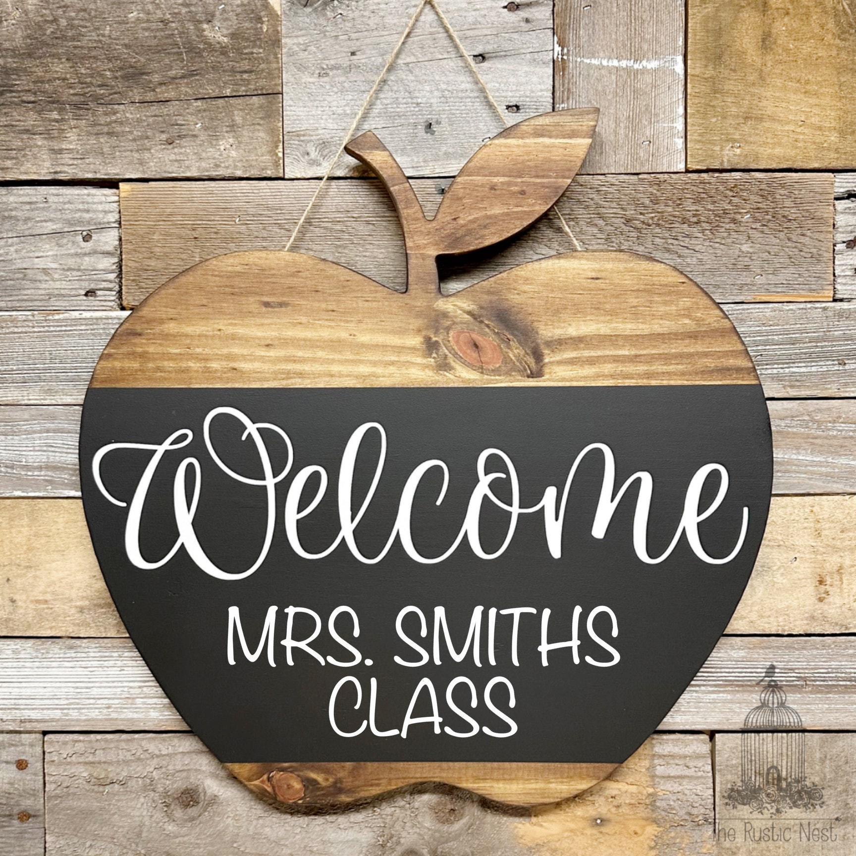 PAINTED Teacher Door Sign Teacher Name Sign Classroom Sign - Etsy