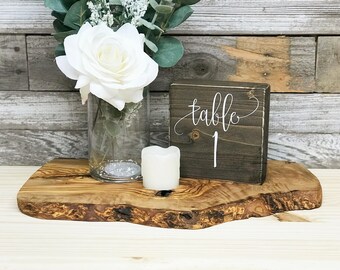 Table Numbers Rustic - Etsy