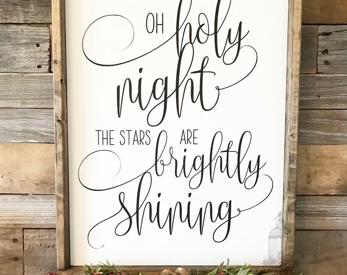 O' Holy Night Sign - Etsy