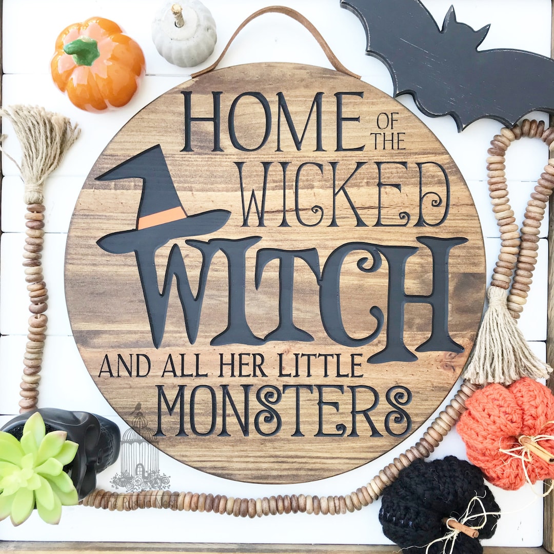 Halloween Front Door Sign | Engraved Halloween Sign | Home of the ...