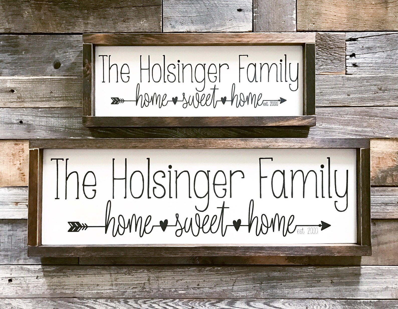 Family Name Sign Home Sweet Home Wooden Sign Housewarming - Etsy