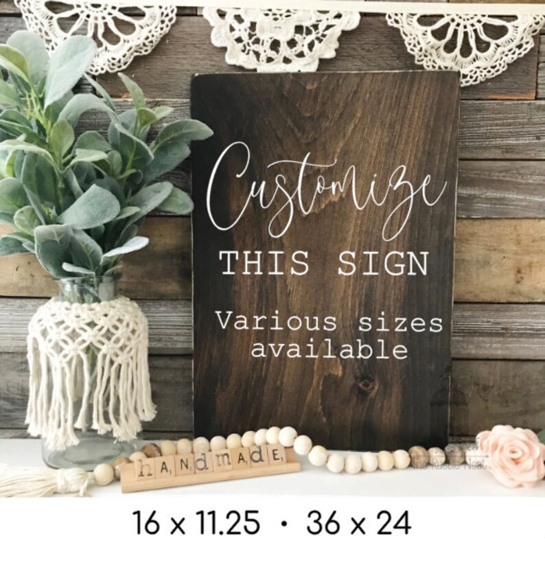 Customized Wood Sign Custom Quote Sign Create Your Own - Etsy