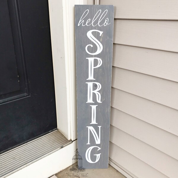Spring Porch Sign - Etsy