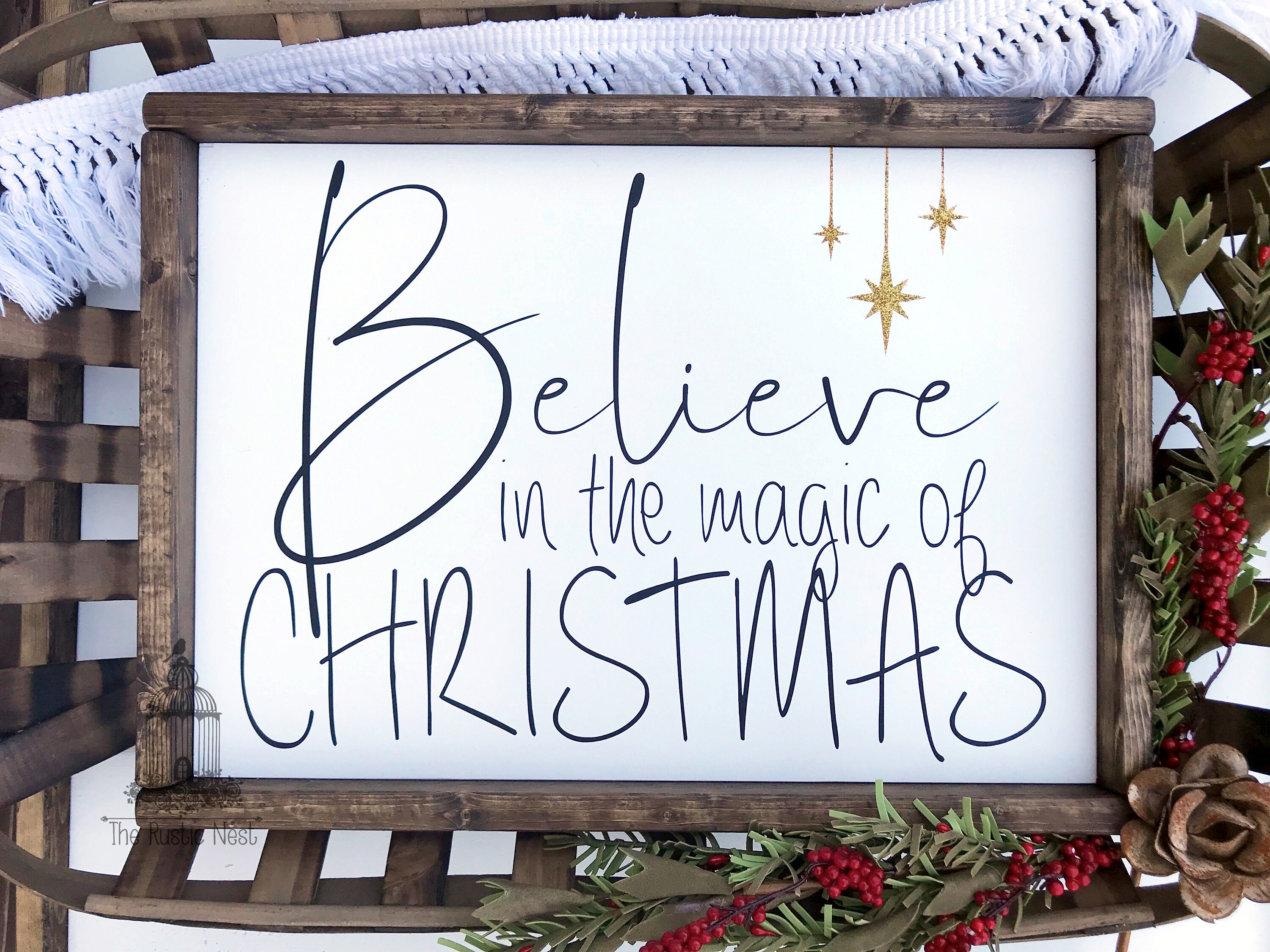 Believe in the Magic of Christmas Sign Christmas Sign - Etsy Canada