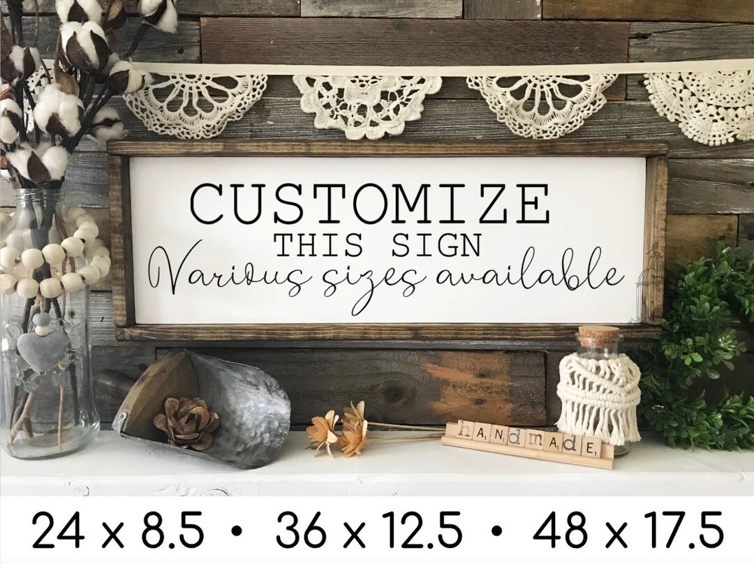 Customized Wood Sign Custom Quote Sign Create Your Own Custom Wood Sign ...