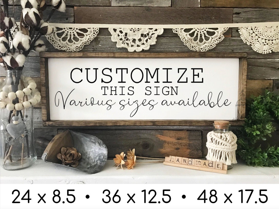 Customized Wood Sign Custom Quote Sign Create Your Own | Etsy