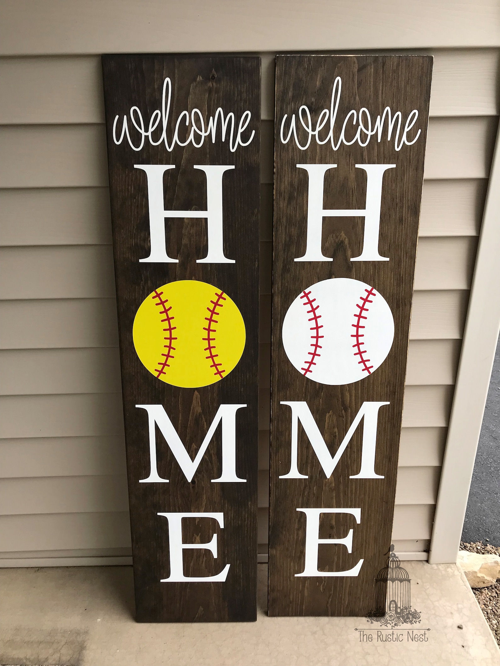 Welcome Home Porch Sign Baseball Sign Softball Sign - Etsy
