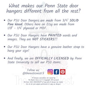 We Are Penn State Door Hanger | Penn State Sign | We Are Sign | Penn ...