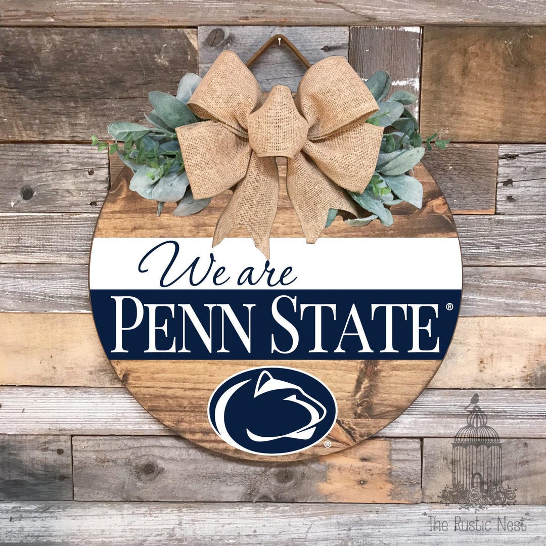 Penn State Door Hanger: Officially Licensed Nittany Lions Sign - Etsy