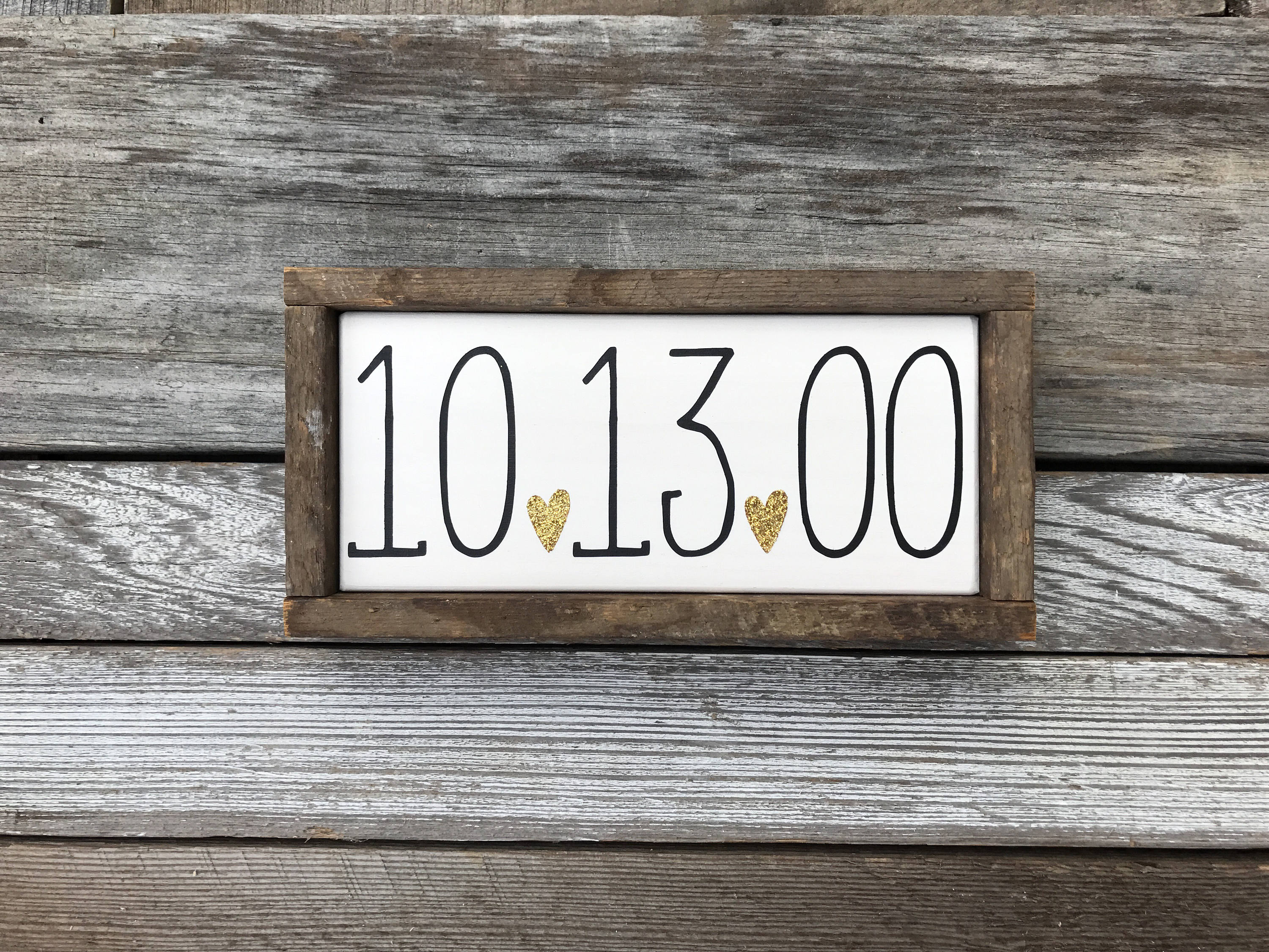 Wedding Date Sign Wedding Gift Anniversary Gift 9 X | Etsy