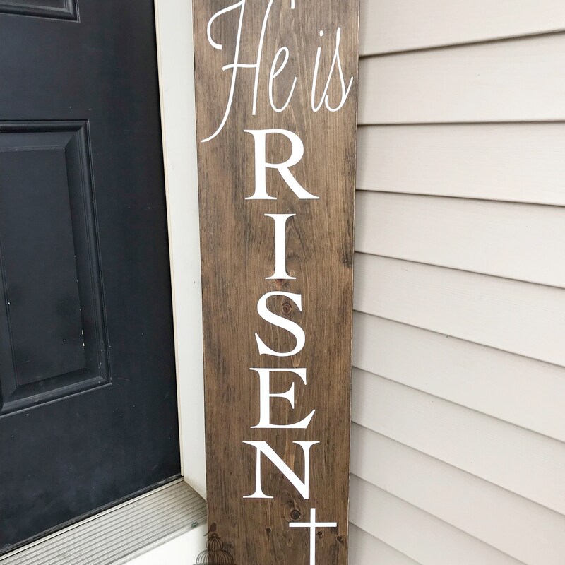 He is Risen Sign - Etsy