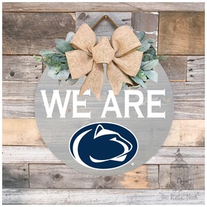 We Are Penn State Door Hanger Penn State Sign We Are Sign Penn State ...