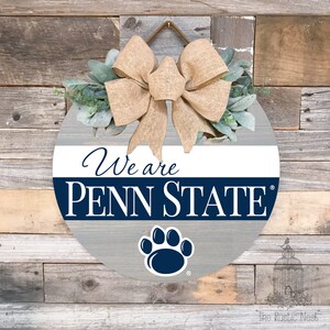 We Are Penn State Door Hanger Penn State Sign We Are Sign Penn State ...
