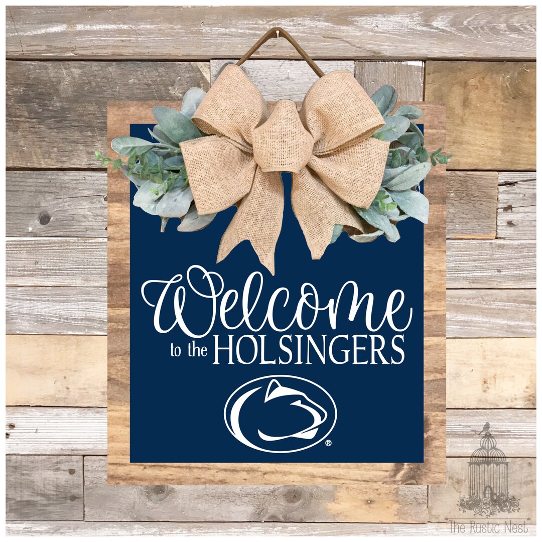 We Are Penn State Door Hanger Penn State Sign We Are Sign Penn State ...