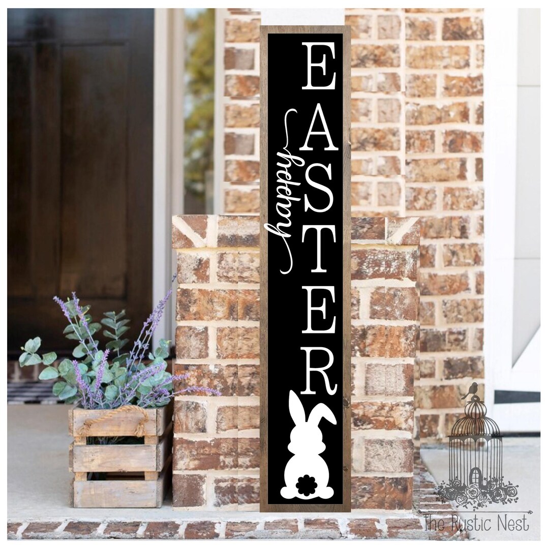 Happy Easter Porch Sign | Spring Sign | Easter Decor | Happy Easter ...