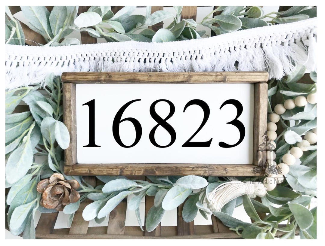 Custom Zip Code Sign: Rustic Hometown Gift (13.5" X 6.5") - Etsy