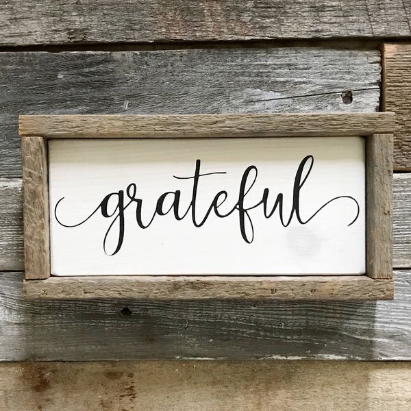 Grateful Sign - Etsy