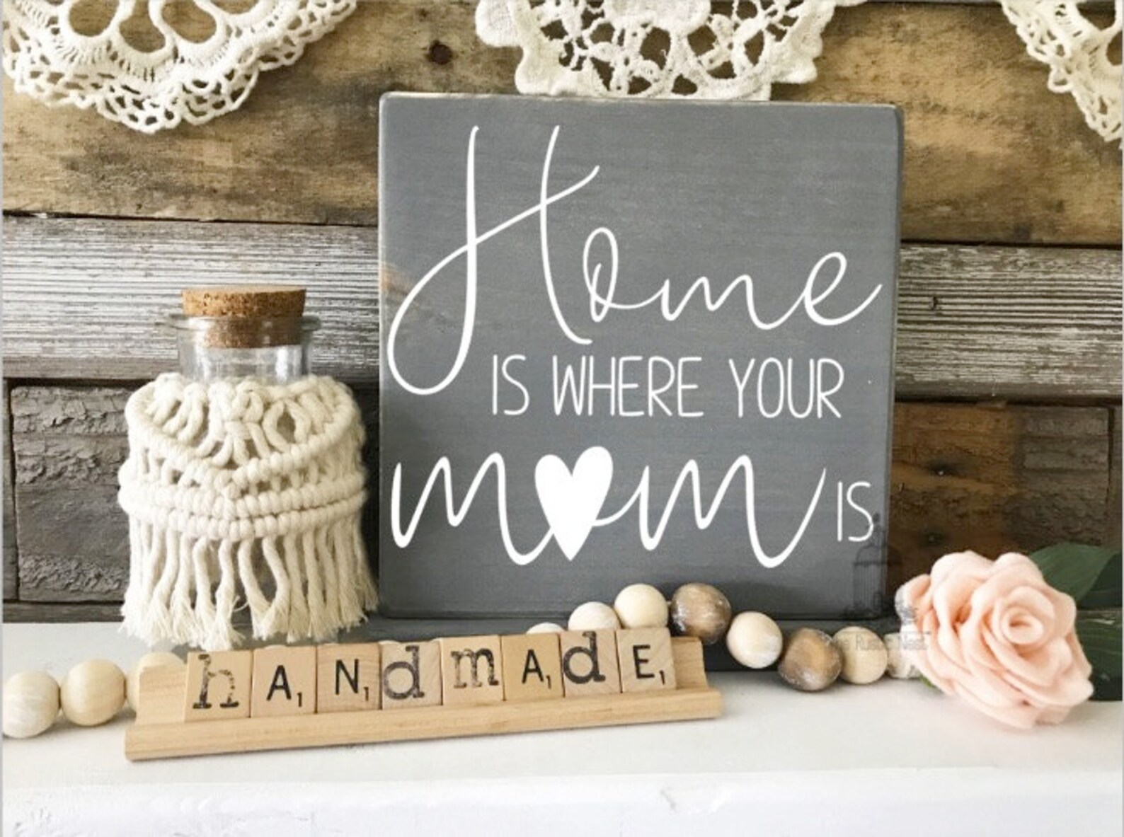 Home is Where Your Mom is Mother Sign Mothers Day Sign | Etsy