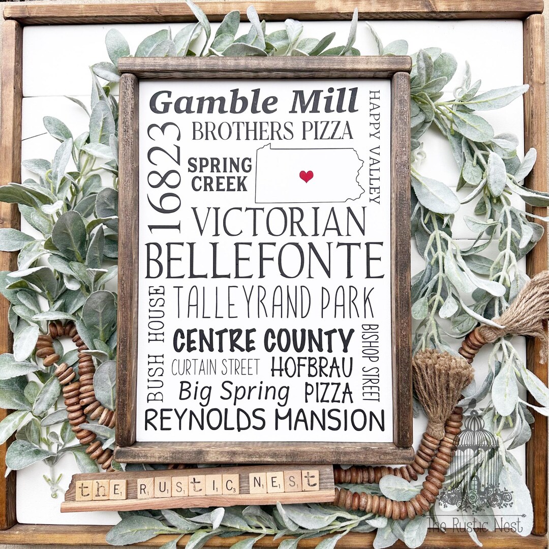 Custom Town Sign | City Sign | Personalized Town Sign | Town Sign ...