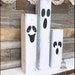 Halloween Ghost Porch Blocks: Distressed Wood Halloween Decor - Etsy